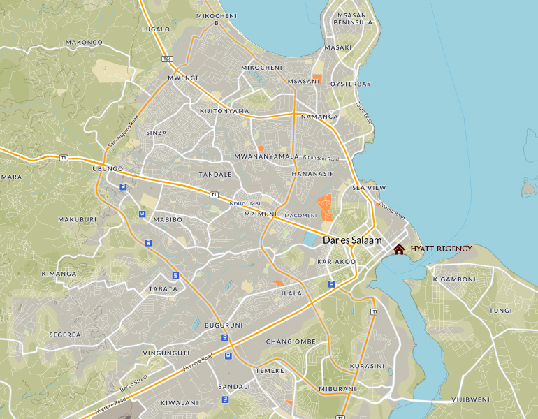 Hyatt-map - Cheli & Peacock Safaris